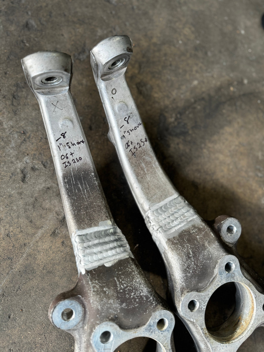 LLP 07-2021 Lexus IS250 Shortened / Tilted Front Spindles ( -8 Degrees ...